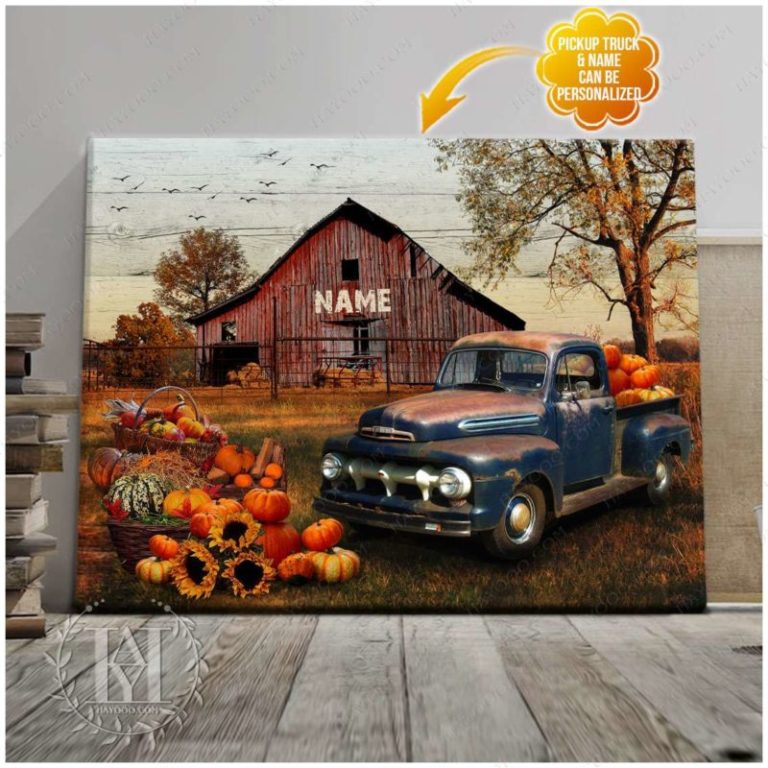 Hayooo Customized Autumn Country Canvas Wall Art For Home Decor ...