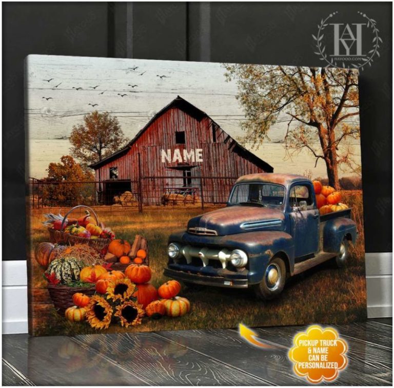 Hayooo Customized Autumn Country Canvas Wall Art For Home Decor ...