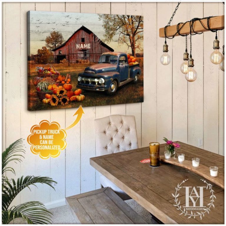Hayooo Customized Autumn Country Canvas Wall Art For Home Decor ...