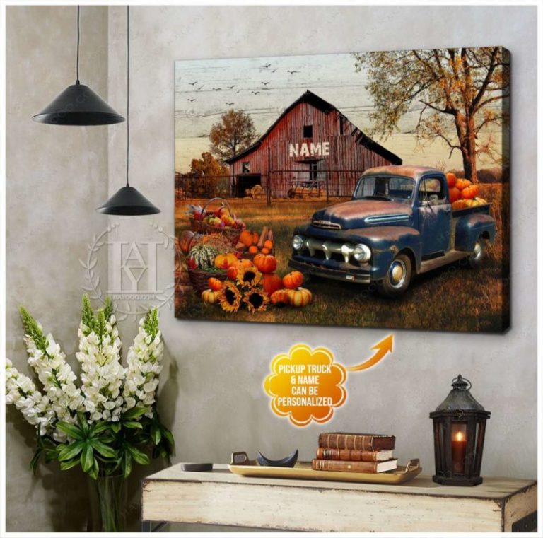 Hayooo Customized Autumn Country Canvas Wall Art For Home Decor ...