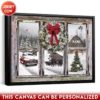 Hayooo Christmas In The Countryside Canvas With Holiday Wreath Wall Art ...